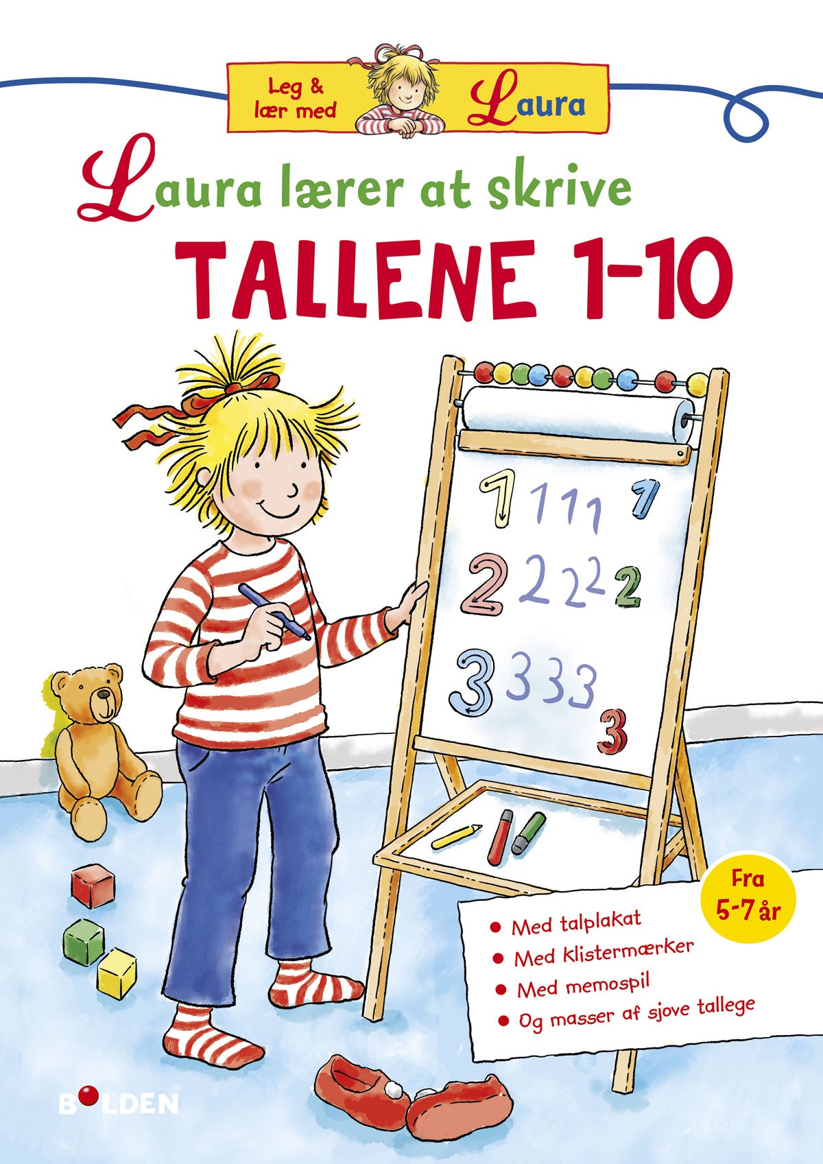 Laura lærer at skrive tallene 1 - 10 – BørnenesBoghandel